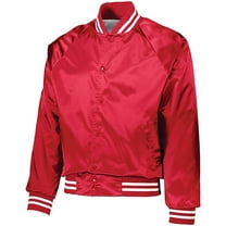 Augusta Sportswear Men's Satin Baseball Jacket/Striped Trim - 3610 ...