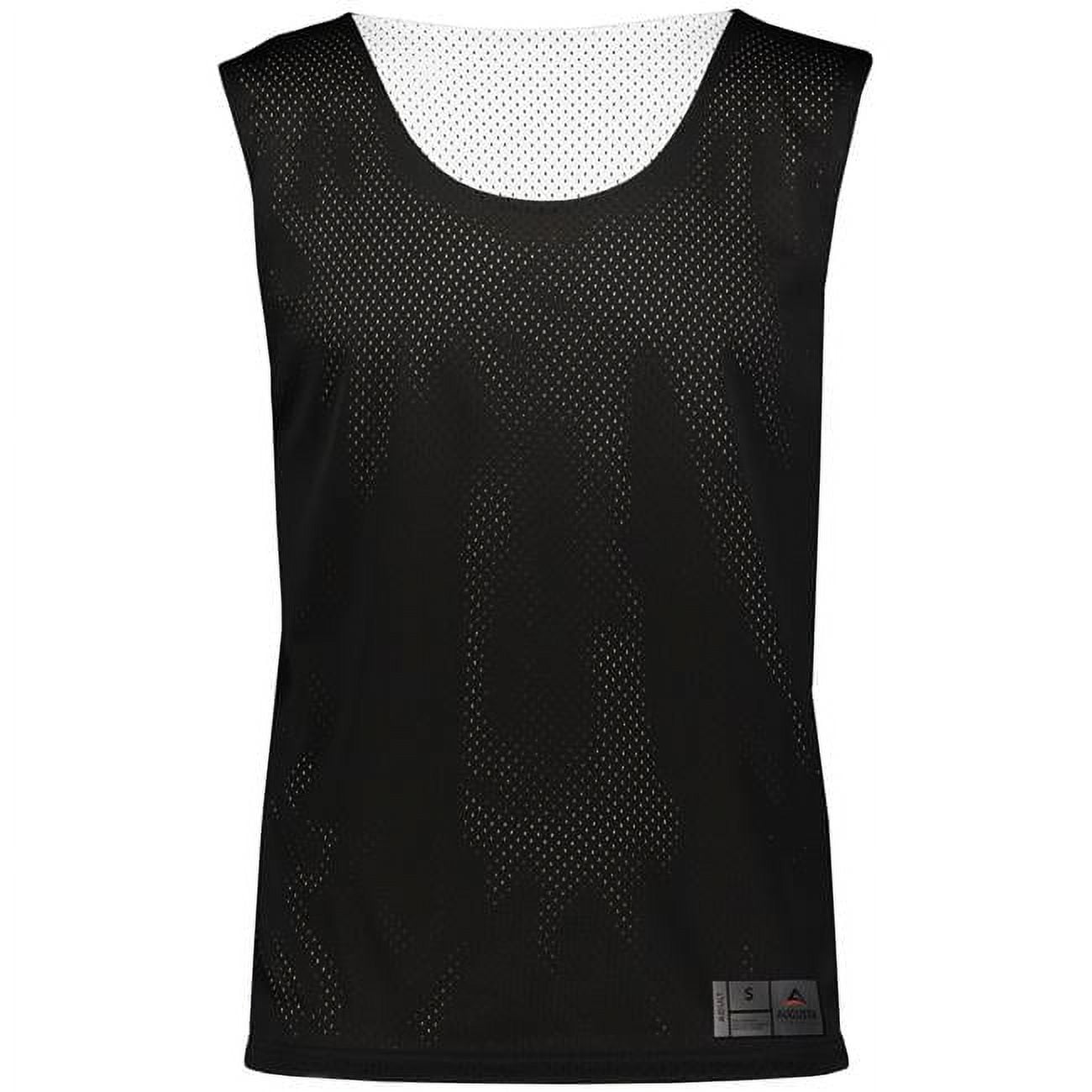 Augusta Sportswear XL Boys Mesh Reversible Pinnie Black/White 9718 ...