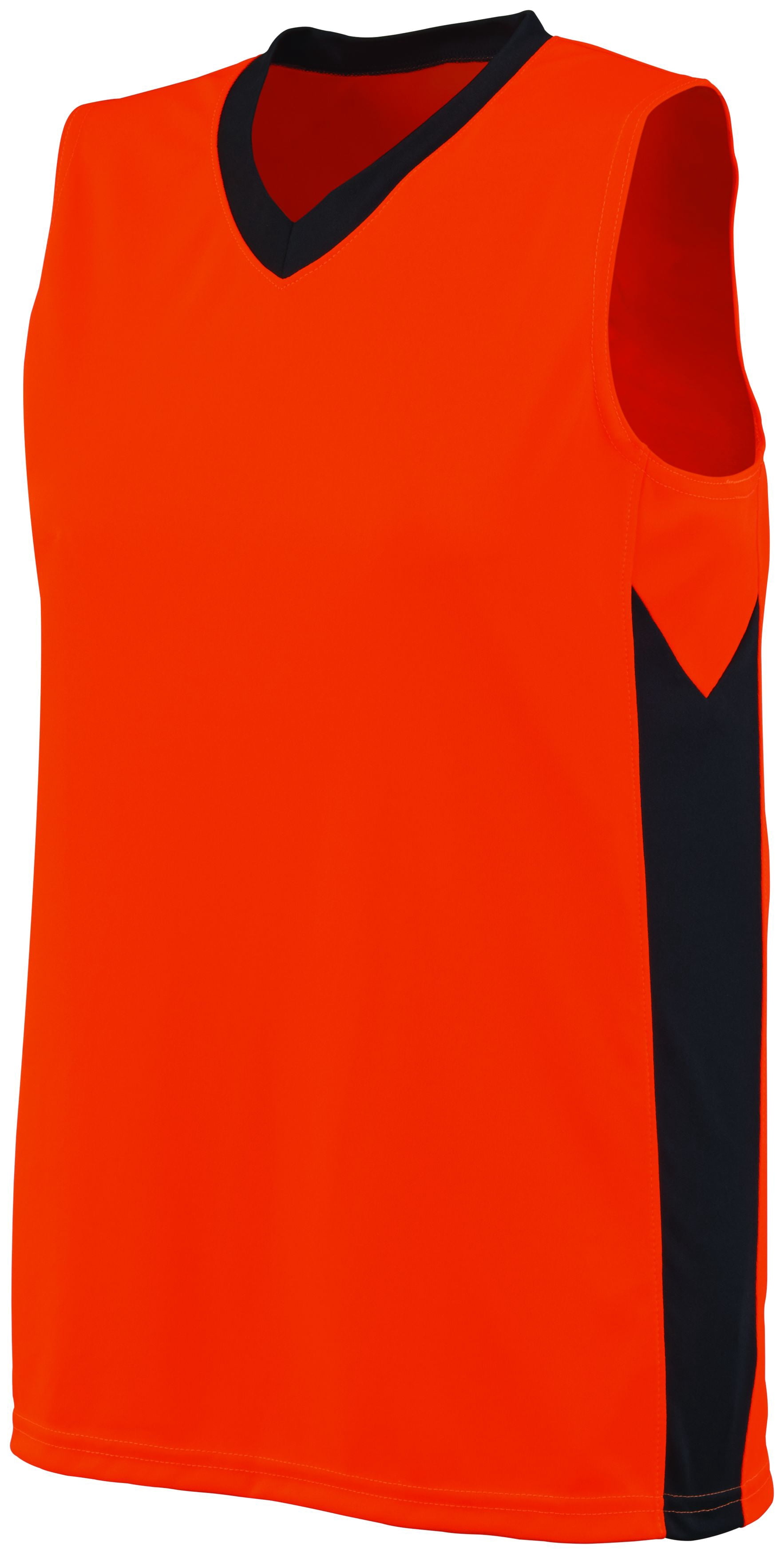 Augusta XL Ladies Block Out Jersey Power Orange/Slate 1714 - Walmart.com