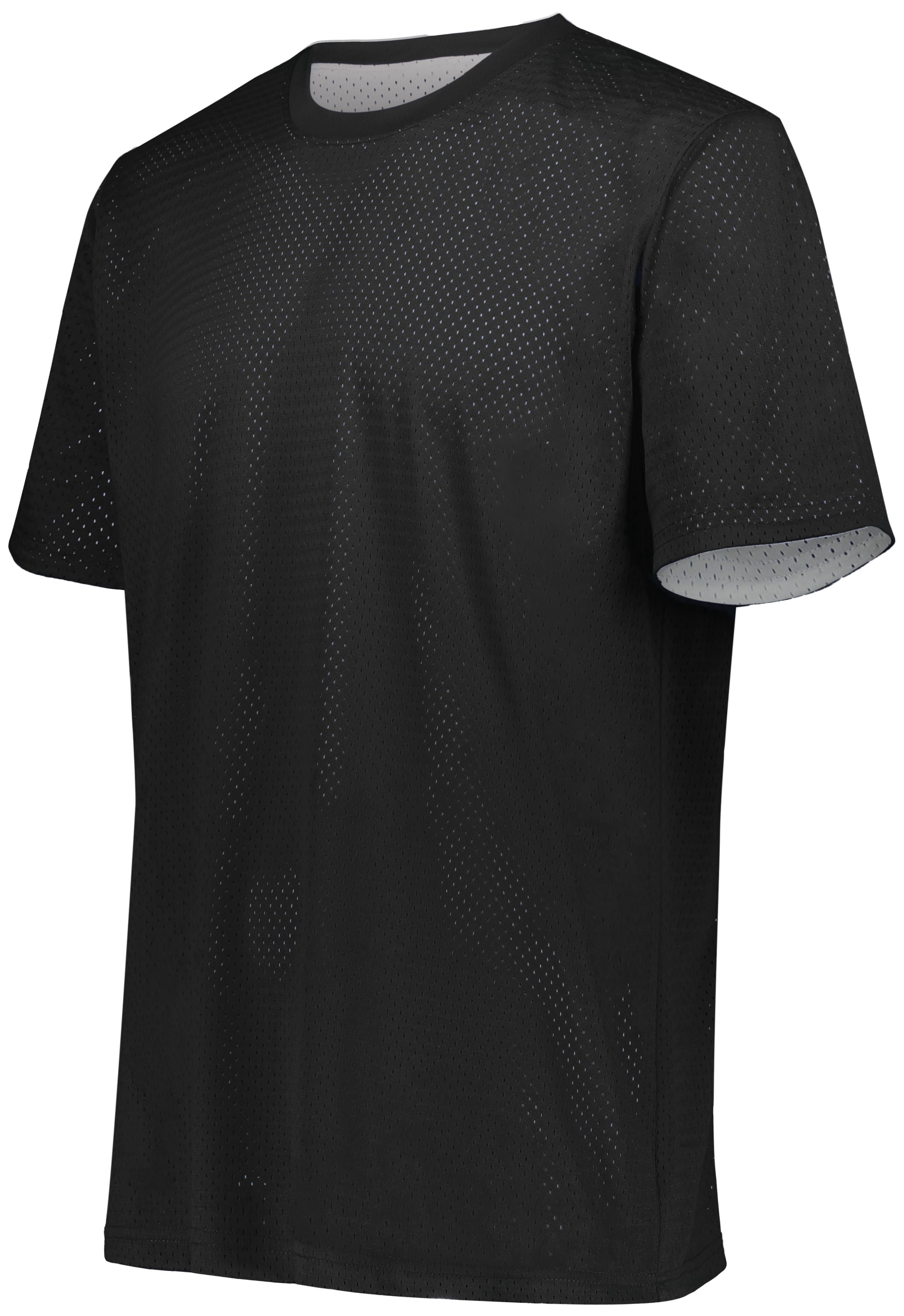 Augusta XL Short Sleeve Mesh Reversible Jersey Black/White 1602 ...