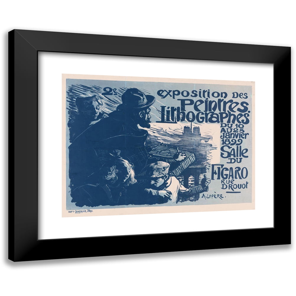 Auguste Louis Lepère 24x19 Black Modern Framed Museum Art Print Titled ...