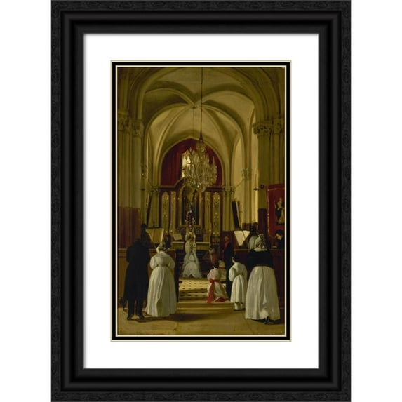 Auguste de Châtillon 11x14 Black Ornate Wood Framed Double Matted ...