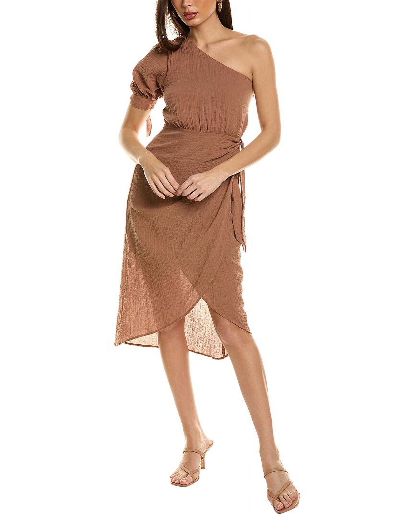 Auguste womens Addison Midi Dress, XS, Brown - Walmart.com