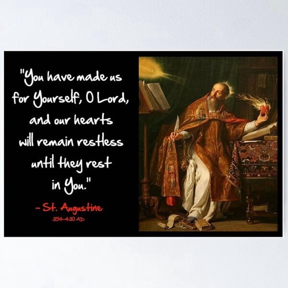 Augustine Restless Heart Poster, Poster Home Decor, Poster Only ...