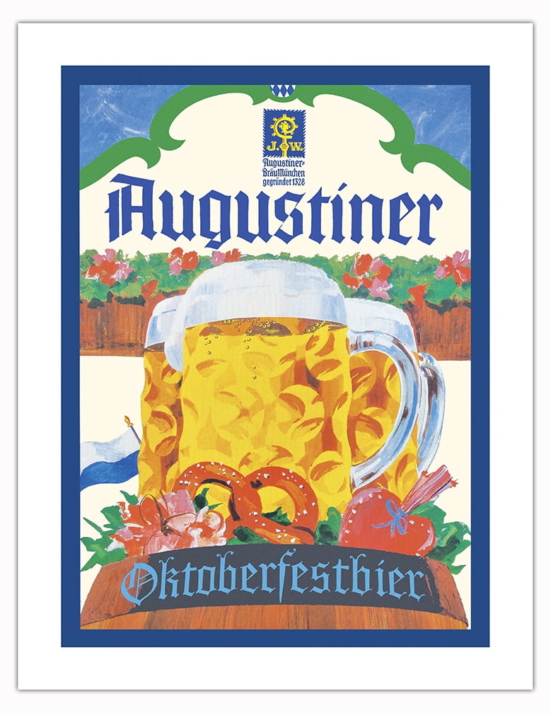 Augustiner-Bräu Brewery Octoberfest Beer (Oktoberfestbier) - Vintage ...