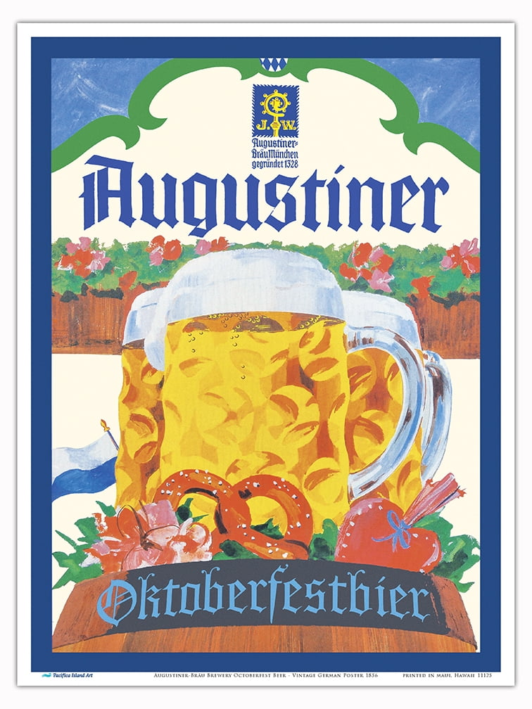 Augustiner-Bräu Brewery Octoberfest Beer (Oktoberfestbier) - Vintage ...