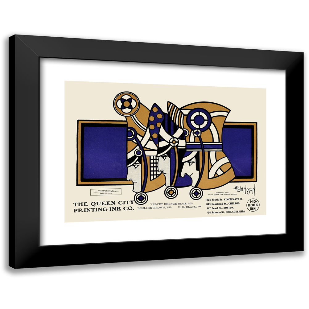 Augustus Jansson 14x11 Black Modern Framed Museum Art Print Titled ...