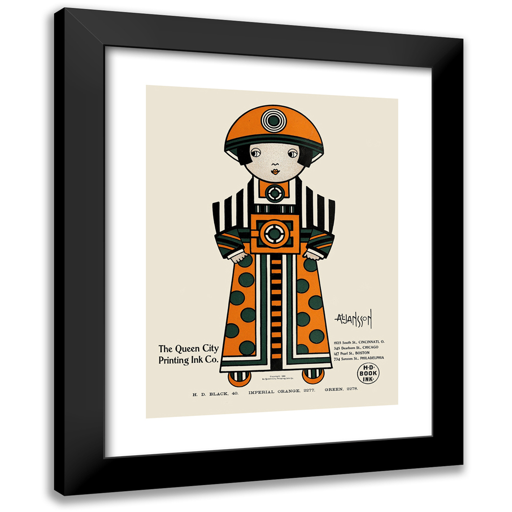 Augustus Jansson 19x24 Black Modern Framed Museum Art Print Titled ...