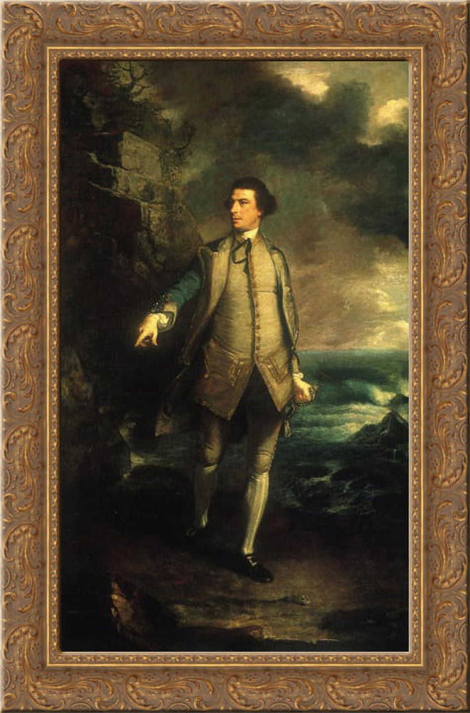 Augustus Keppel 18x24 Gold Ornate Wood Framed Canvas Art by Reynolds ...