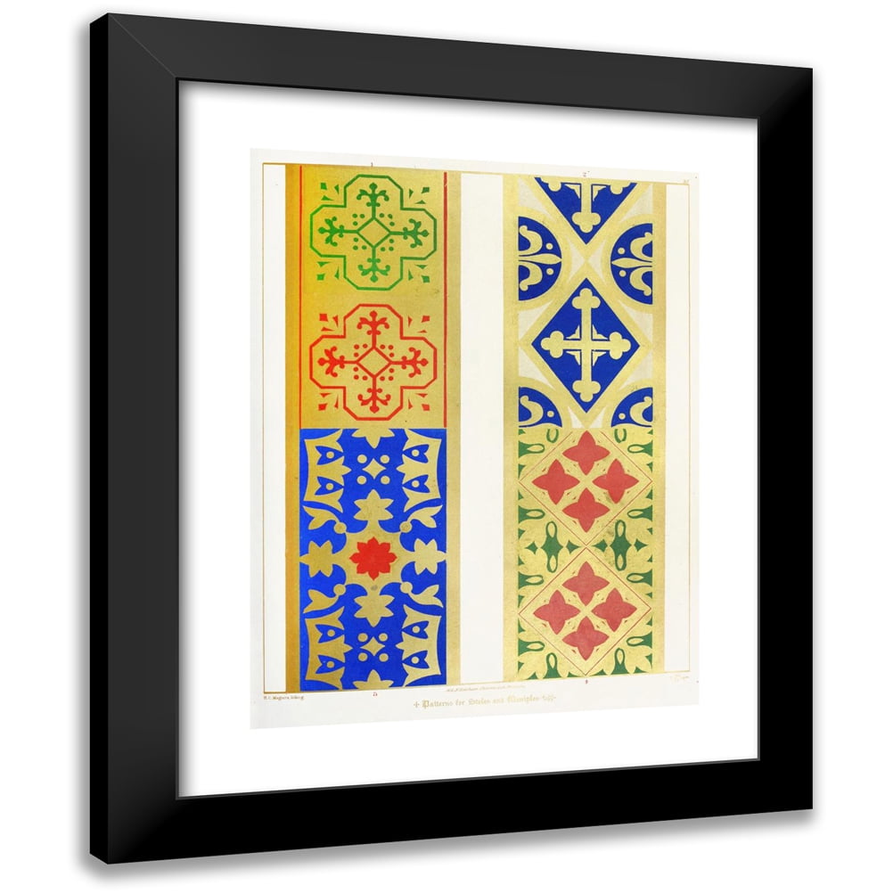 Augustus Pugin 12x14 Black Modern Framed Museum Art Print Titled ...