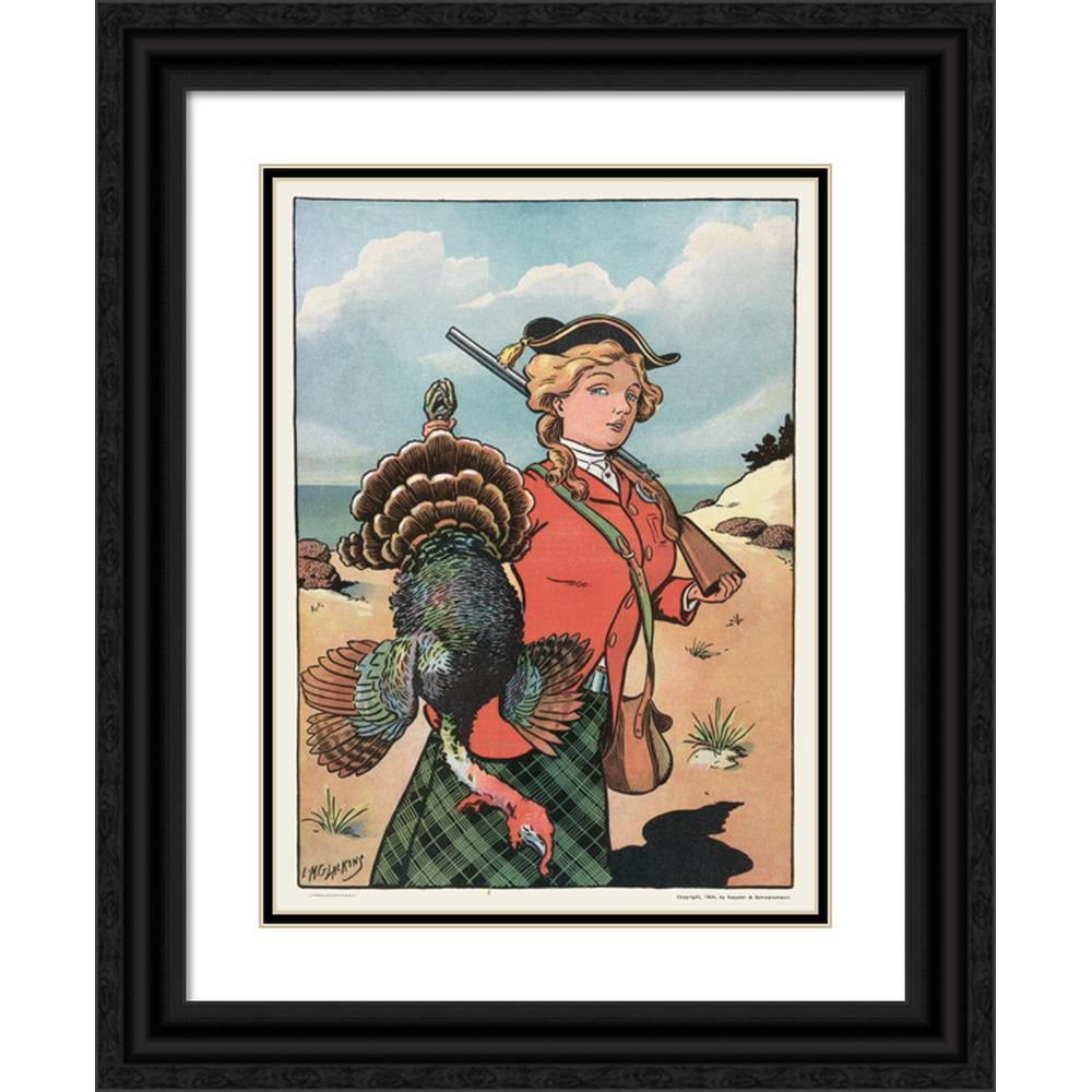 Augustus Pugin 14x18 Black Ornate Wood Framed Double Matted Museum Art ...