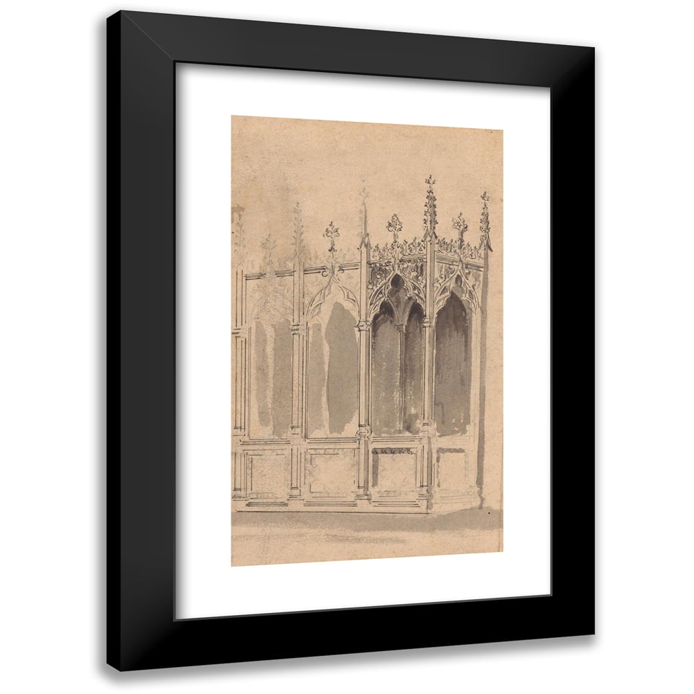 Augustus Pugin 16x24 Black Modern Framed Museum Art Print Titled ...