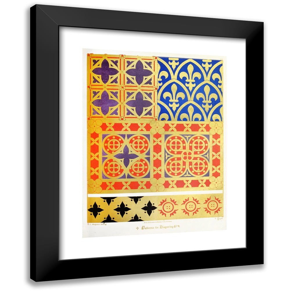 Augustus Pugin 19x24 Black Modern Framed Museum Art Print Titled ...