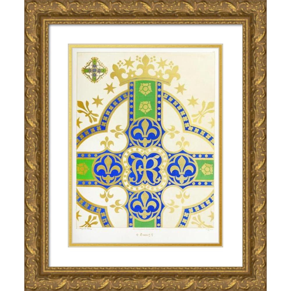 Augustus Pugin 19x24 Gold Ornate Framed and Double Matted Museum Art ...