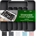 Aujen Silverware Organizer - Expandable Kitchen Drawer Organizer ...