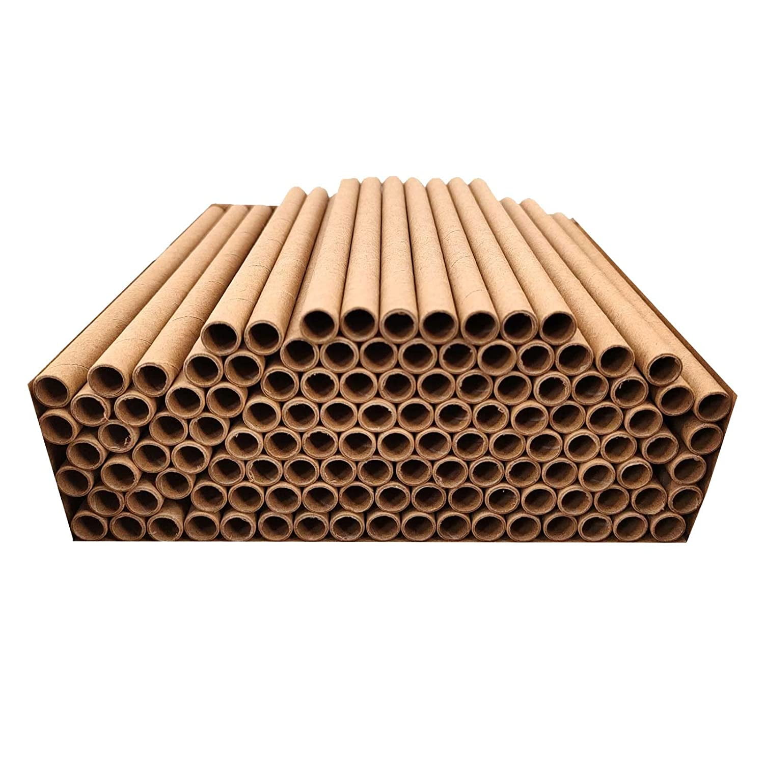 AukBeeFun 120 Pcs Cardboard Mason Bee Tubes for Bees Houses and Nests ...