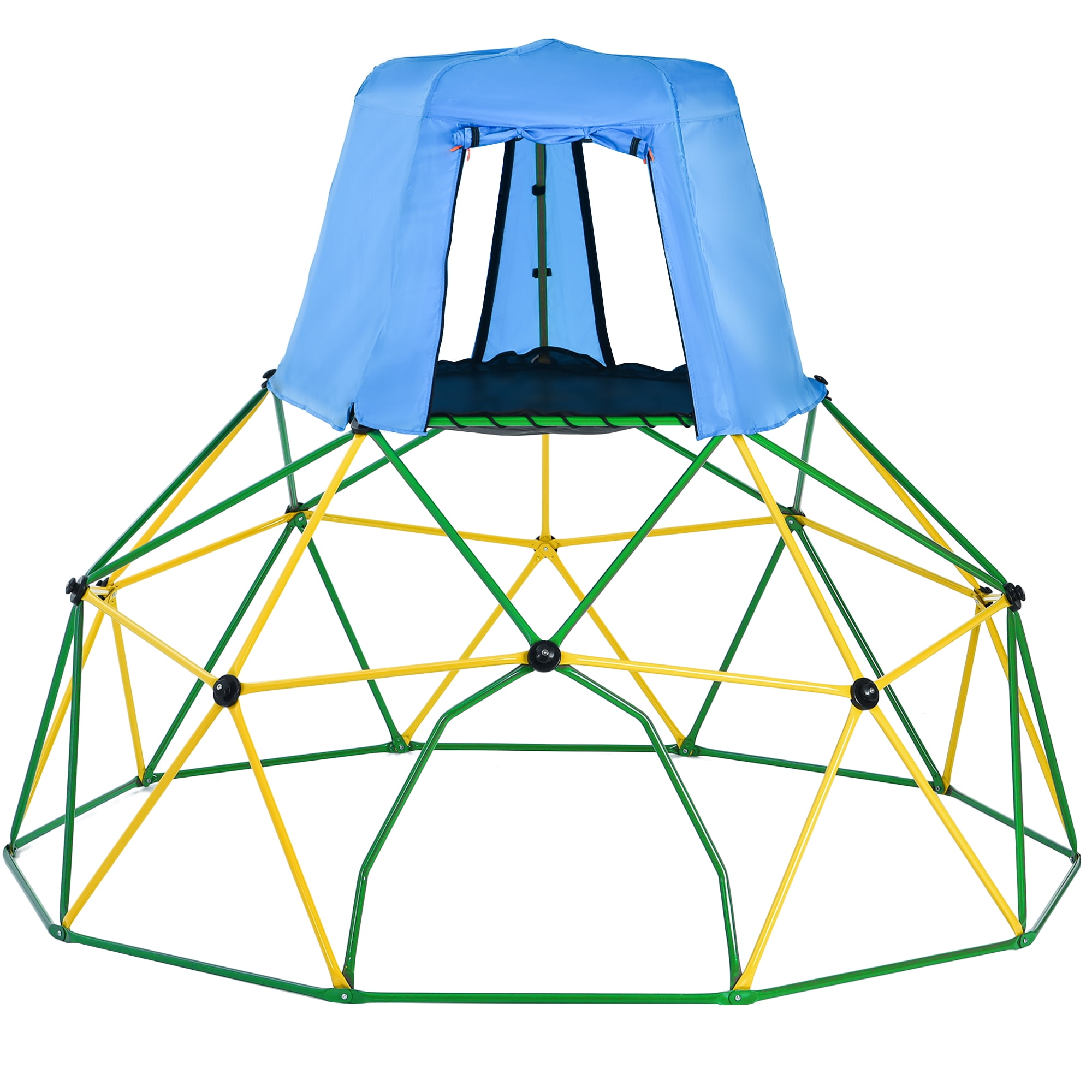 Aukfa 10FT Climbing Dome Play Center, Climbing Dome Tower with Canopy ...