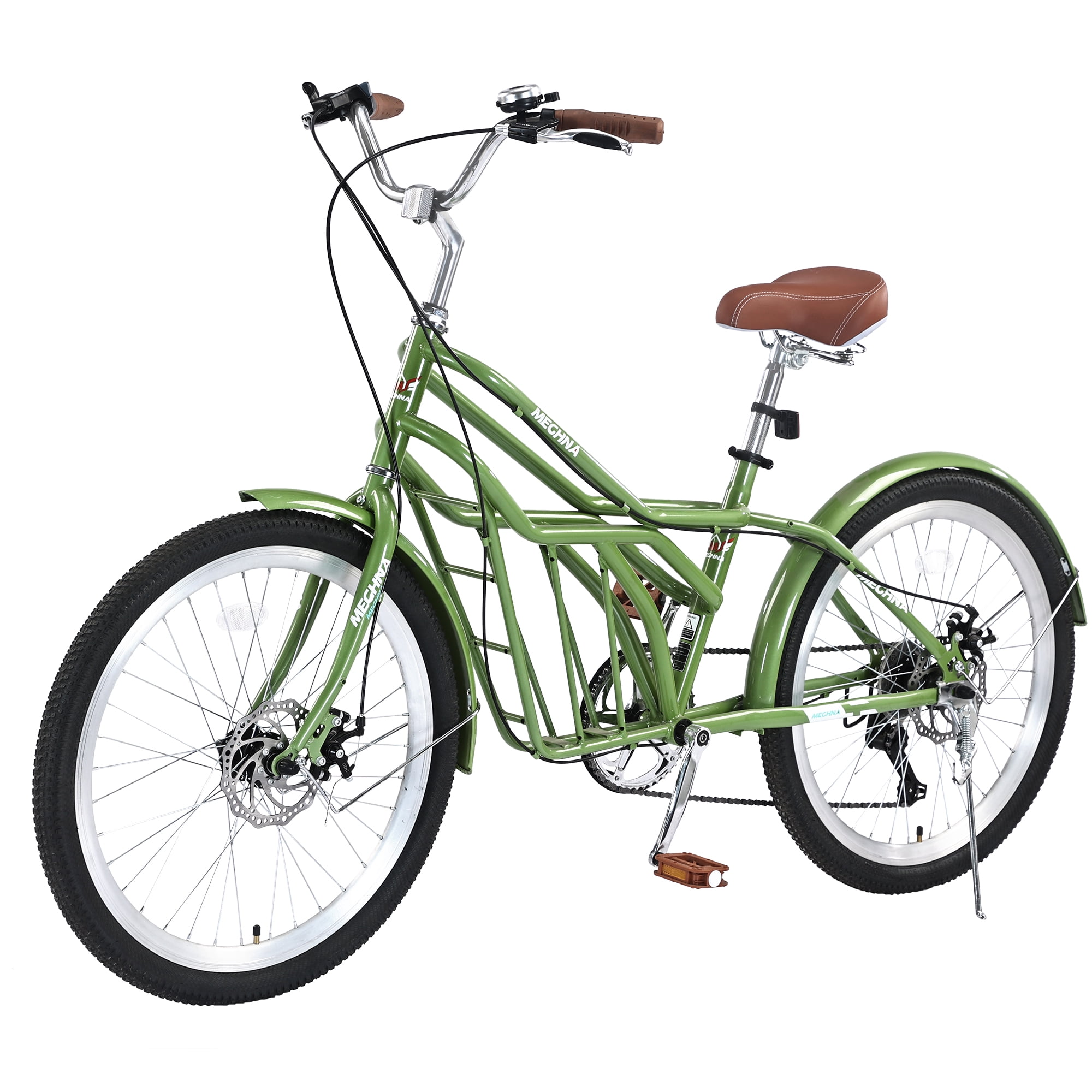 Aukfa 24" Cruiser Bike for Women Girls Ladies,Commuter Bike Shimano 6 ...