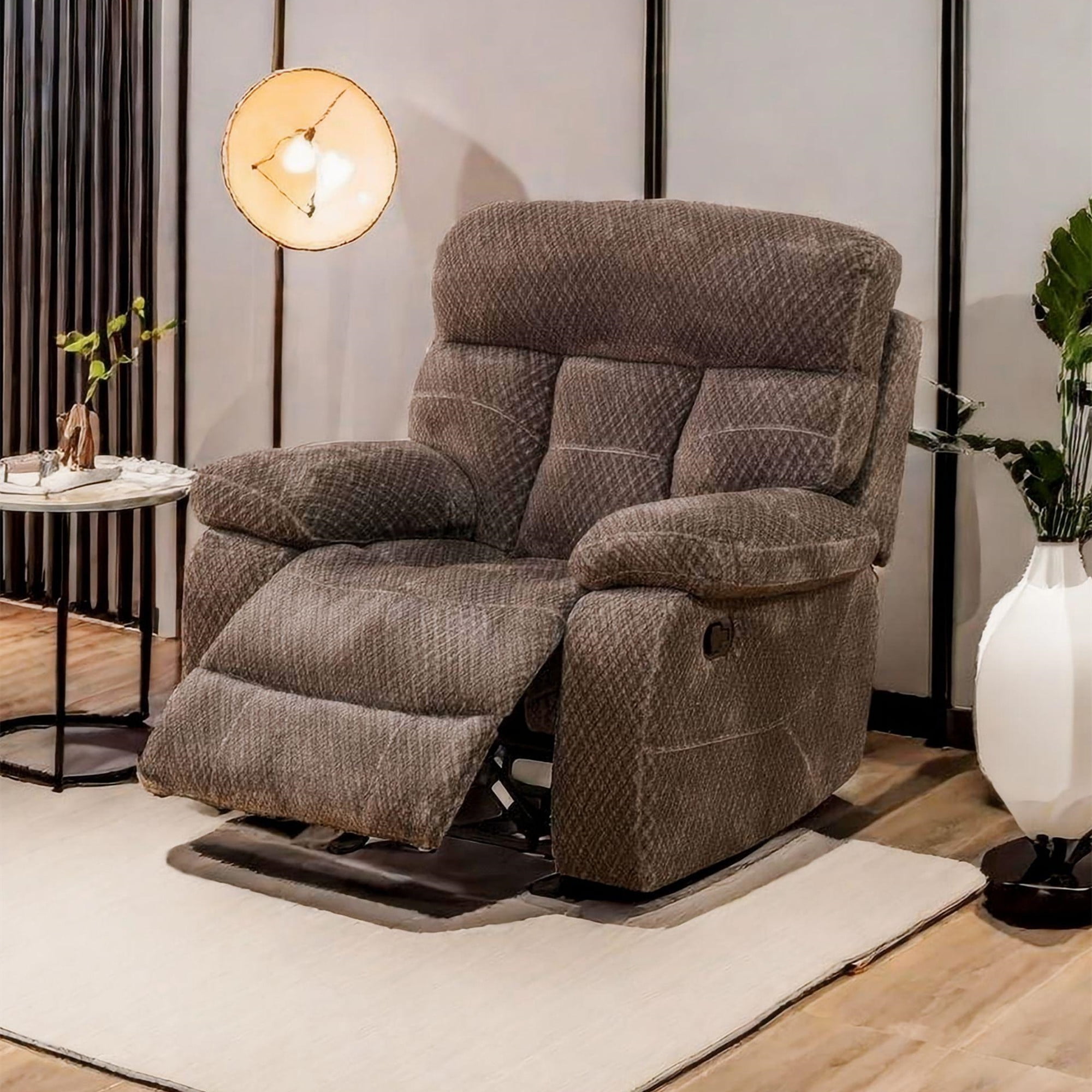 Aukfa 3-Piece Recliner Sofa Set - 41" Oversized Recliner Overstuffed ...