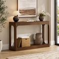 Aukfa 55.1" Wood Console Table, Narrow Sofa Table with 2-Tier Open ...