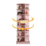 Aukfa 7-Tier Rotating Shoe Rack Tower, 360° Spinning Shoe Display ...