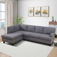 Aukfa 96" Sectional Sofa Deep Seat Couch for Living Room, Left Chaise ...