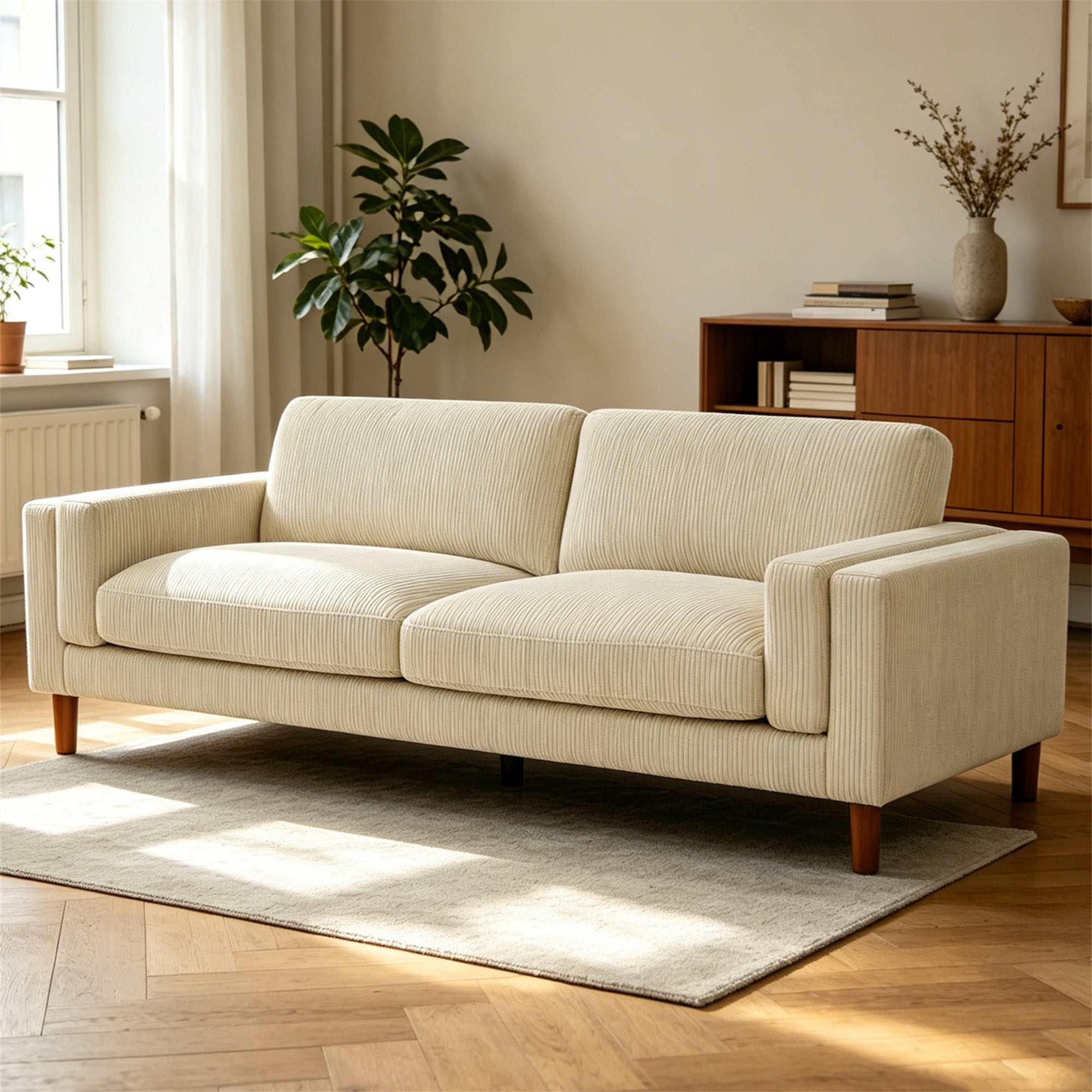 Aukfa 87" Modern Sofa Couch Oversized 3-Seater Sofa for Living Room, 23 ...