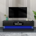 Aukfa LED TV Stand for TVs up to 70" - TV Cabinet with 2 Drawers ...