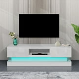 Free Shipping! Aukfa LED TV Stand for TVs up to 70 Inches with Storage ...