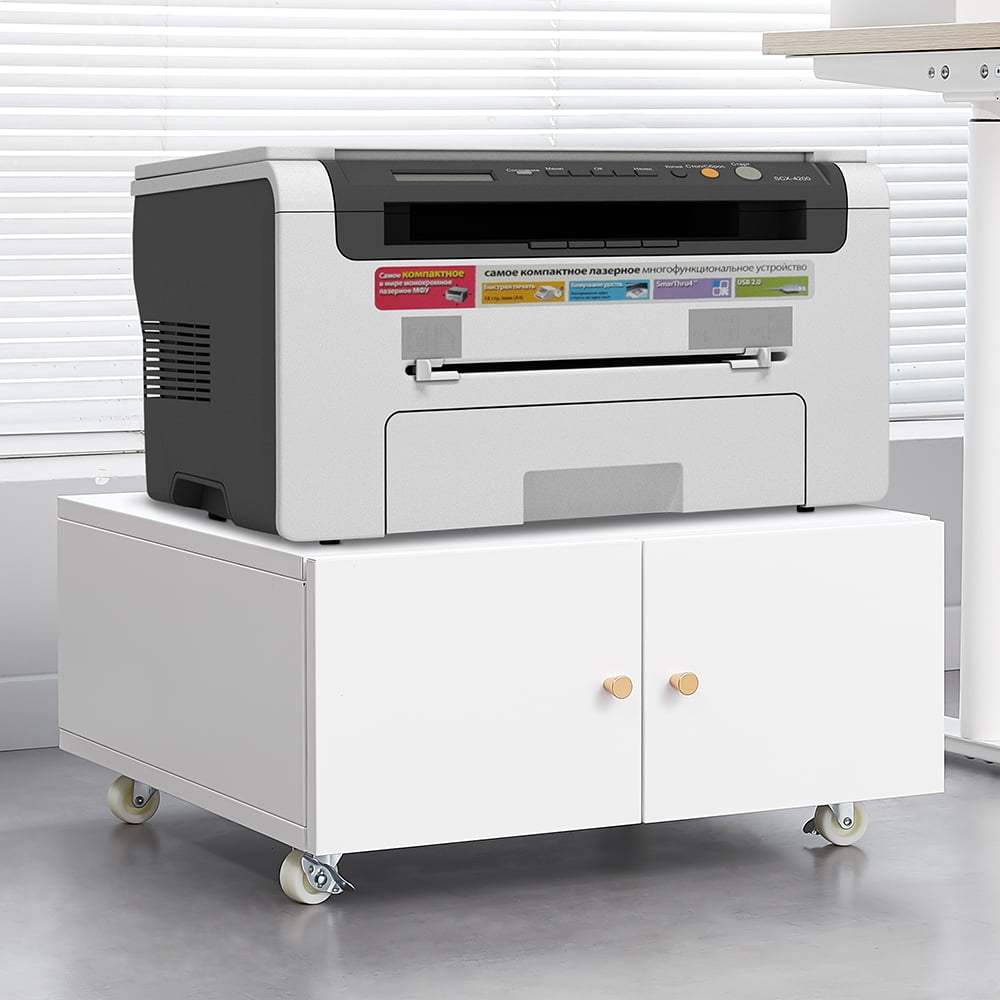 Aukfa Lateral File Cabinet with Wheels, Metal Mobile Filing Cabinet for ...