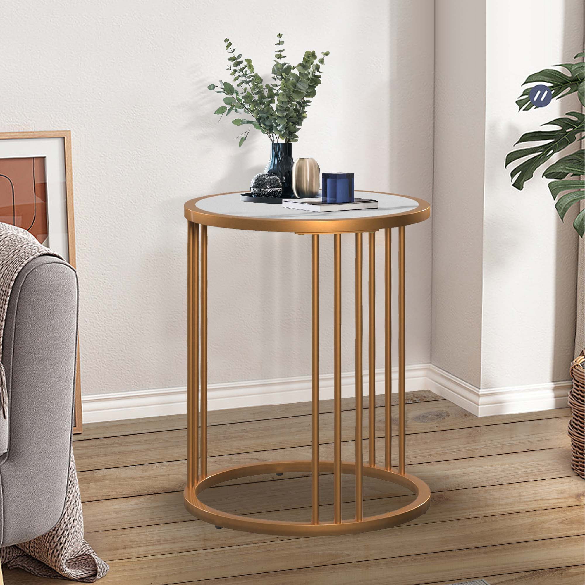 Aukfa Modern Metal End Table Side Table for Living Room - Walmart.com