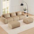 Aukfa 115" Overstuffed Cloud Sectional Sofa U shape Modular Boneless ...