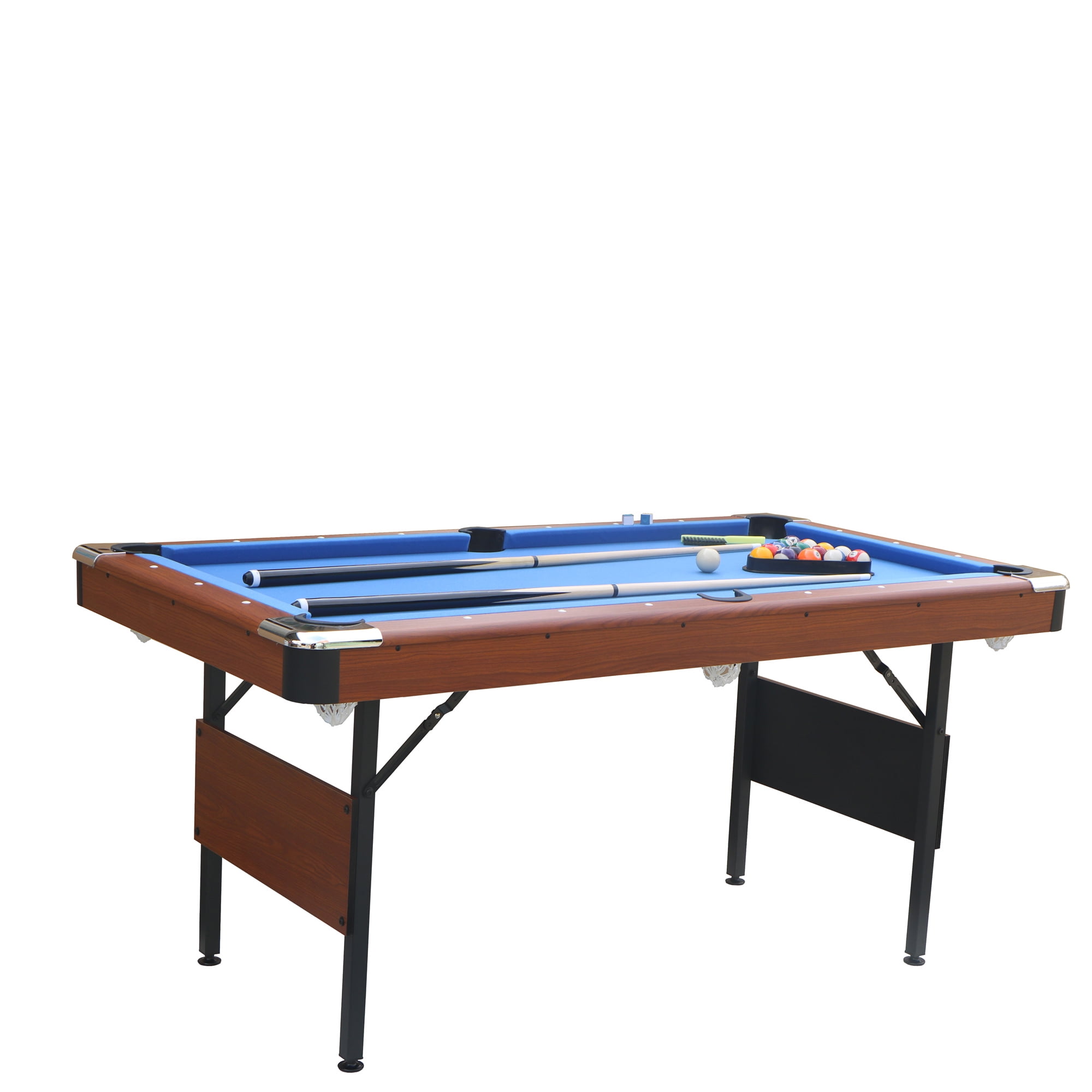 Aukfa Pool Table - Folding Billiard Game Table - Walmart.com