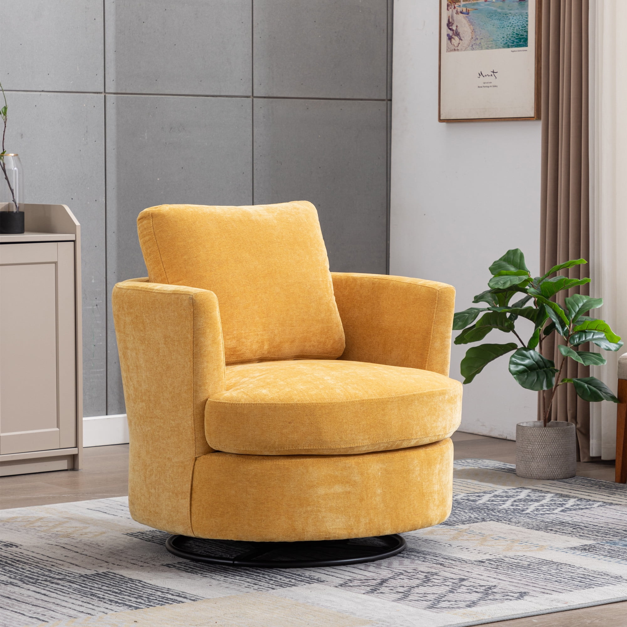 Free Shipping! Aukfa 32" Swivel Accent Chair Barrel Chair Read Chair ...