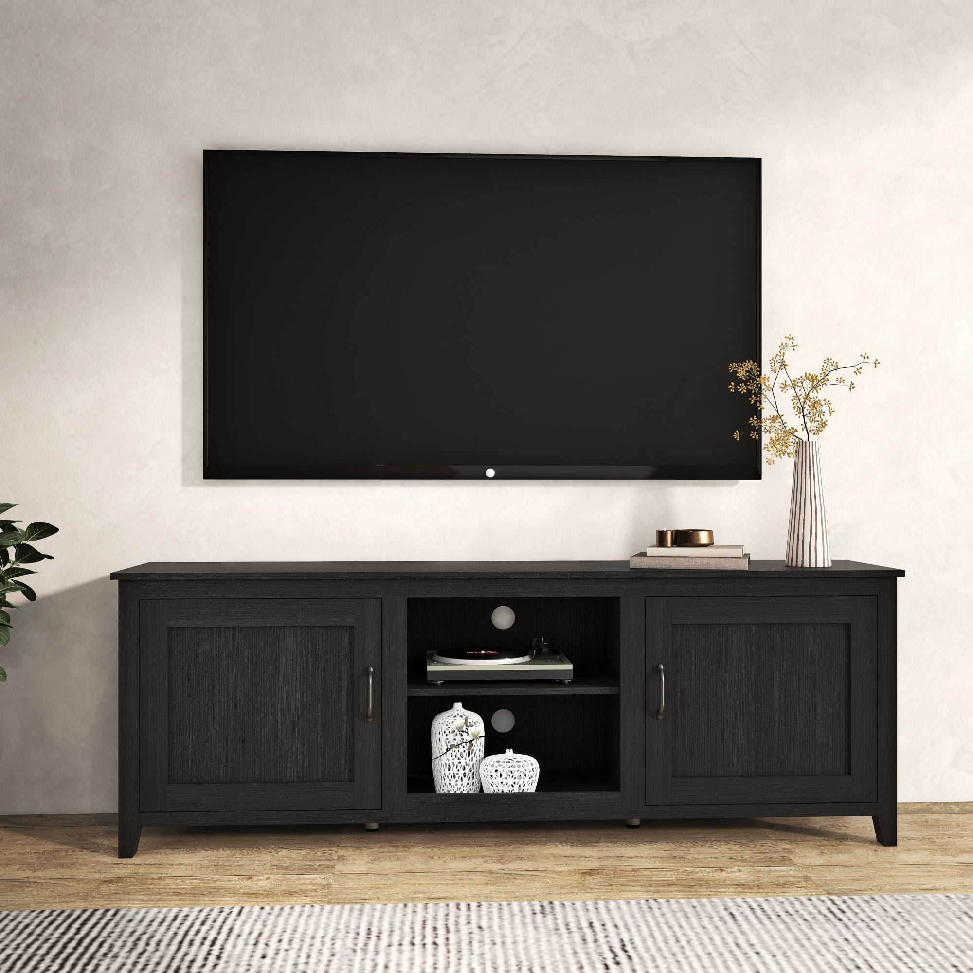 Free Shipping! Aukfa TV Stand for 75in TVs - Media Console with 2 ...