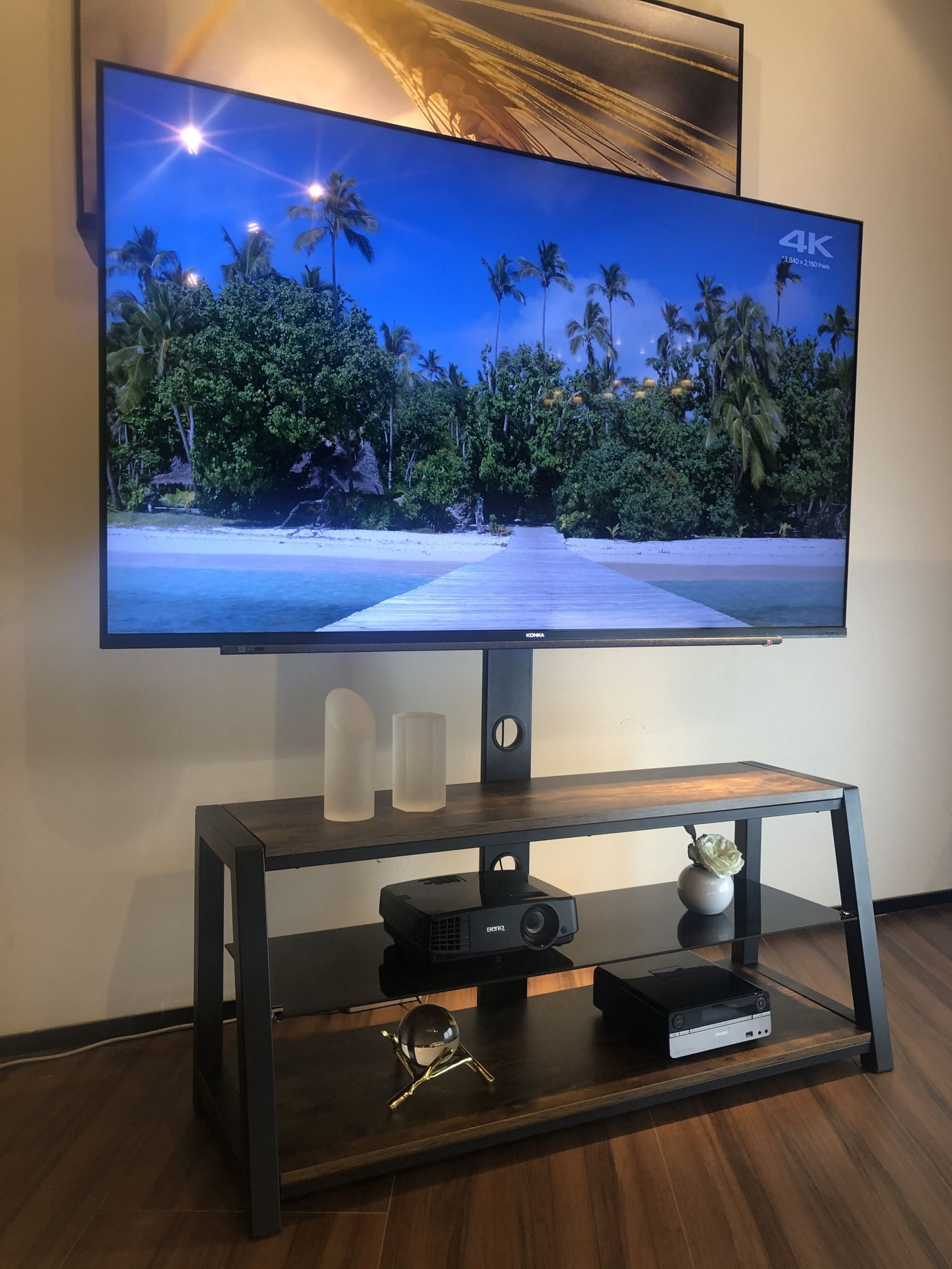 Aukfa Tall TV Stand for TVs up to 65