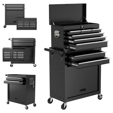 5-Drawer Rolling Tool Chest - Heavy-Duty Steel Tool Cabinet with ...
