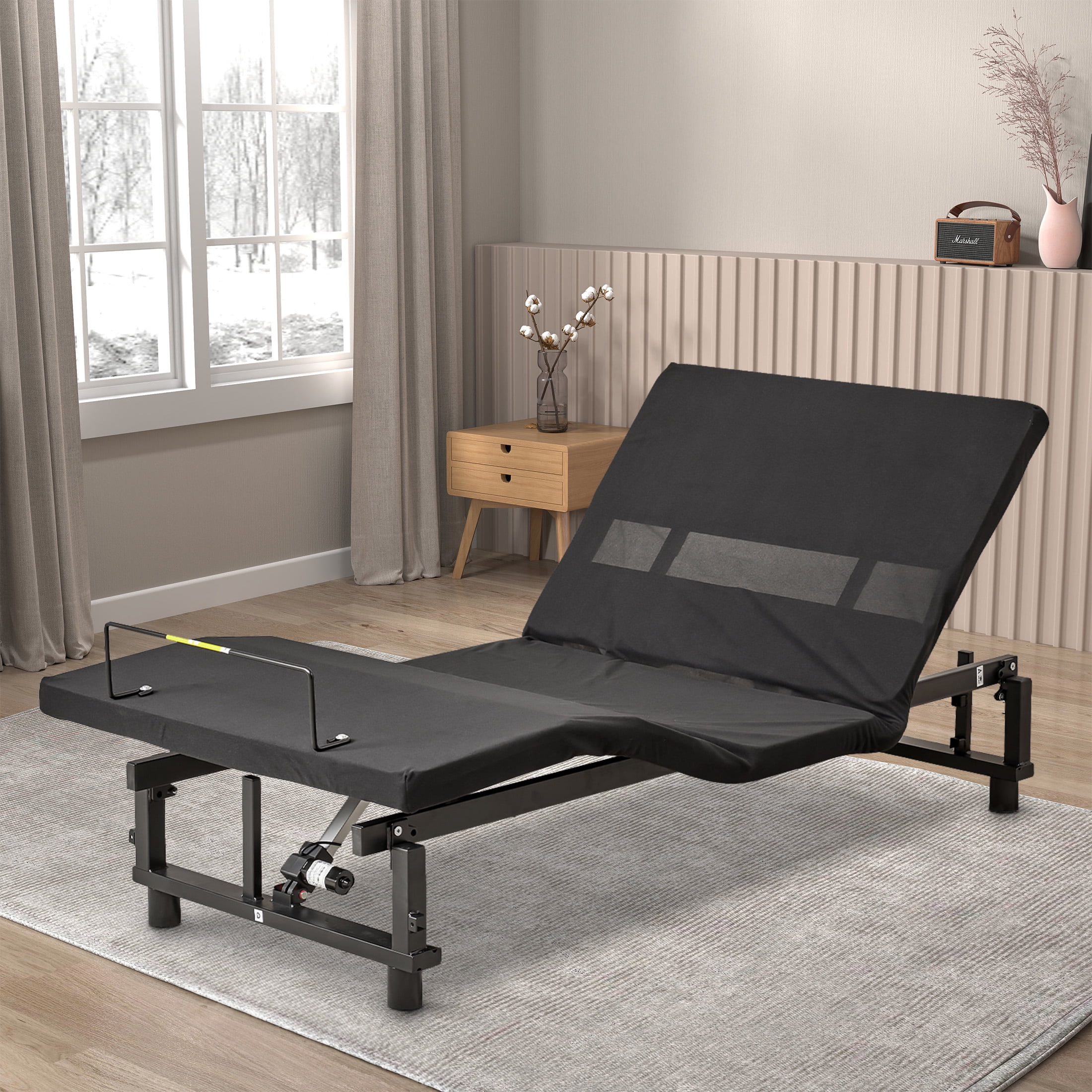 Aukfa Twin XL Adjustable Bed Frame - 750lbs Weight Capacity - Walmart.com