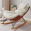 Michael Amini London Place Chenille Chaise - Parchment/Platinum ...