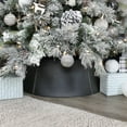 AuldHome Black Metal Christmas Tree Collar, Large 29-Inch, 5-Panel ...