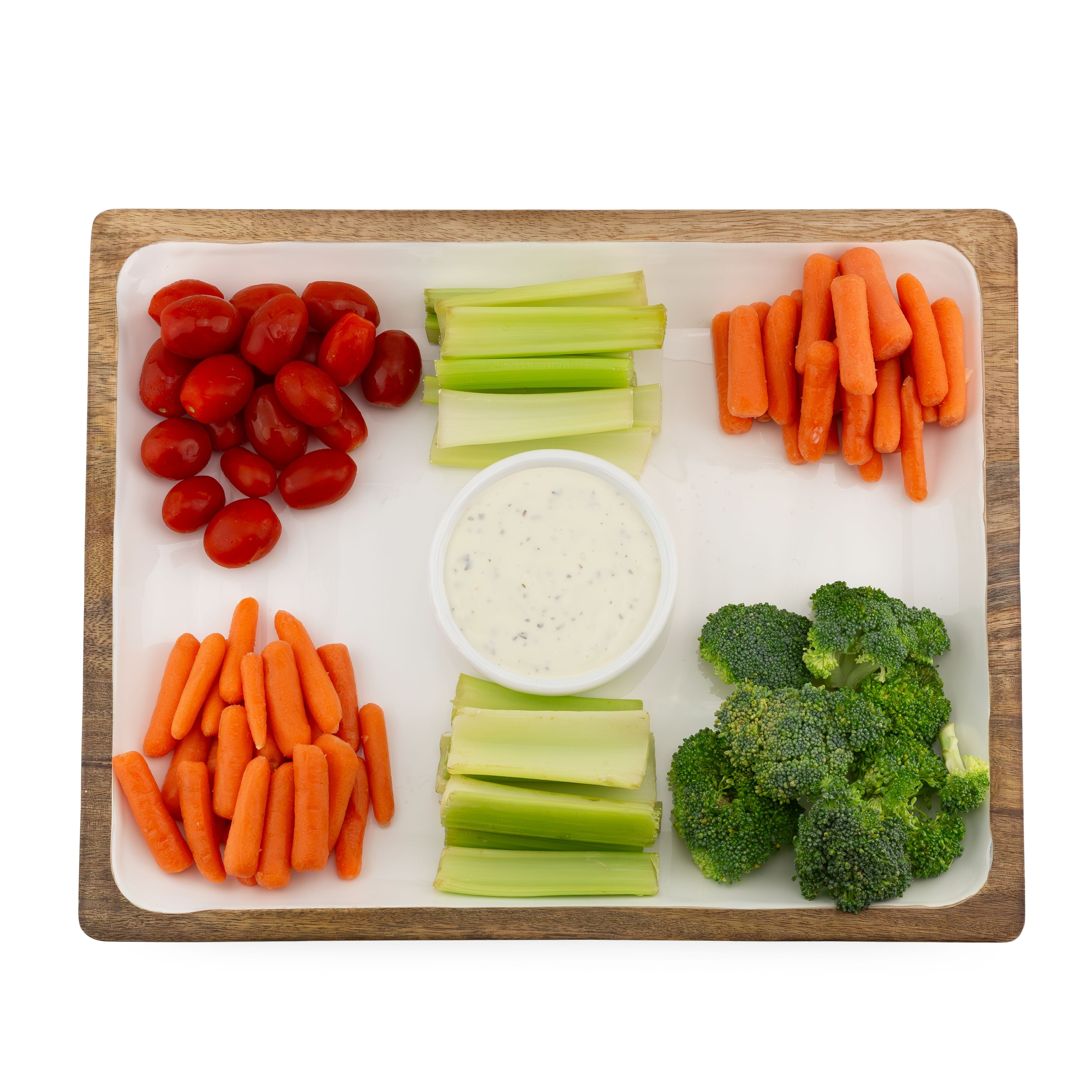 AuldHome Design Enamel Chip and Dip Tray, Farmhouse Rustic Enamel and ...