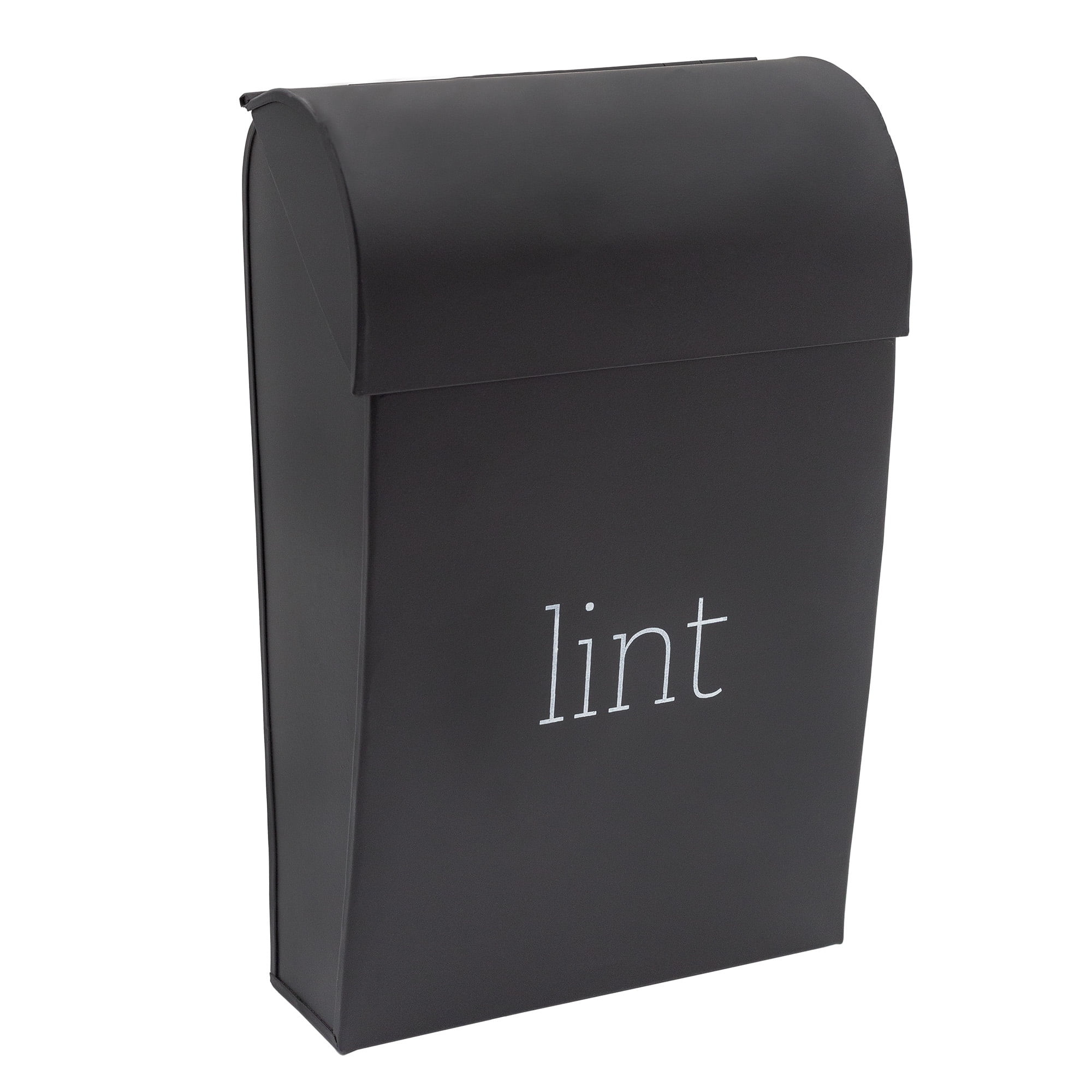 AuldHome Design Enamelware Lint Holder Bin (Black); Modern Farmhouse ...
