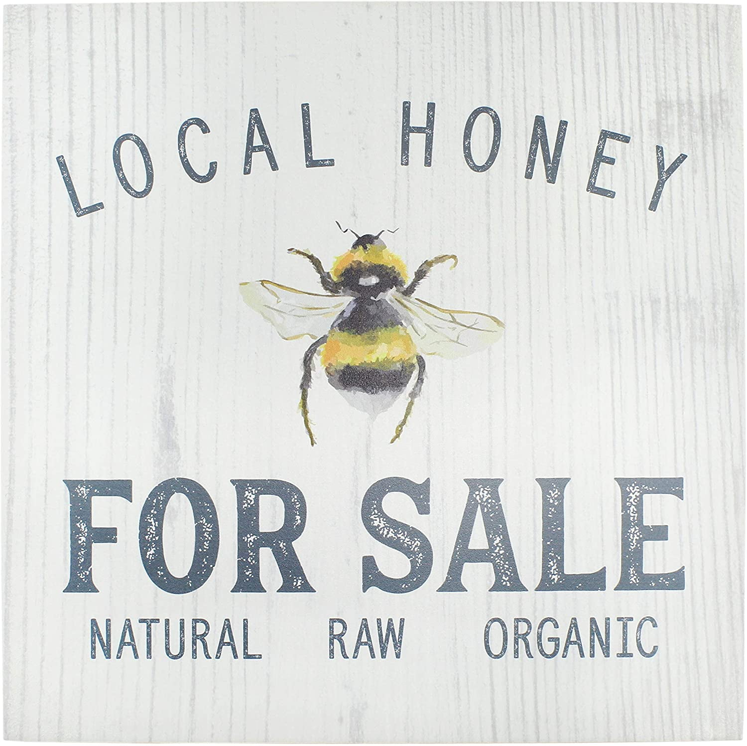 AuldHome Rustic Honey Bee Sign: Local Honey for Sale, Farmhouse Style ...