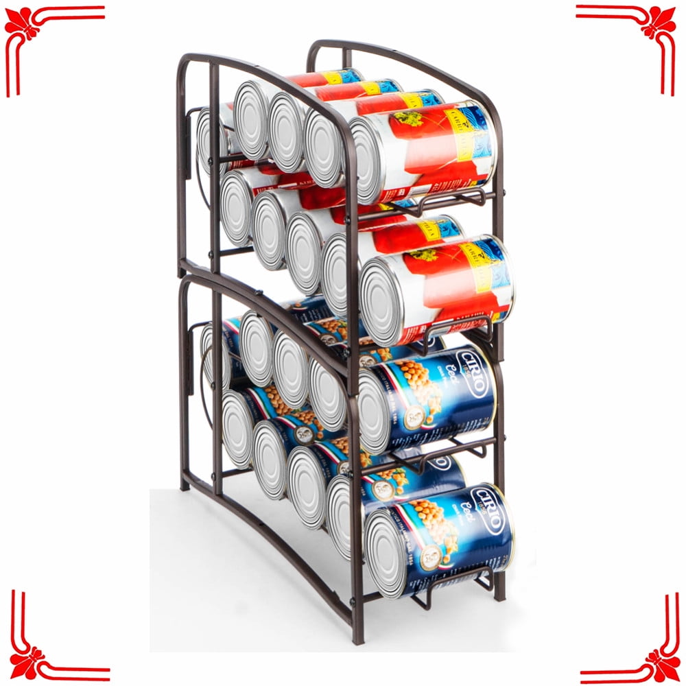 Auledio Stackable Can Rack Organizer, Beverage Dispenser for Pantry ...