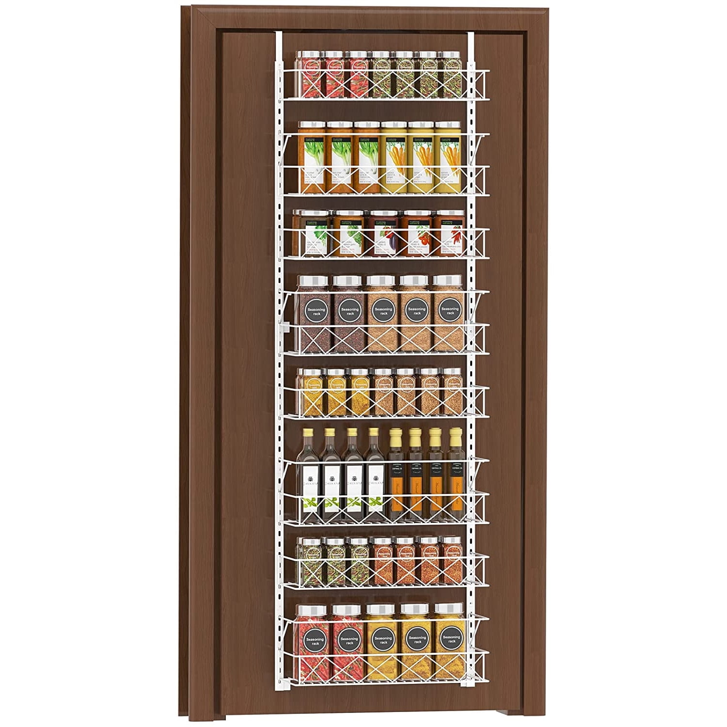 Auledio Over The Door Home Storage Accessories, 6 Tier Adjustable ...