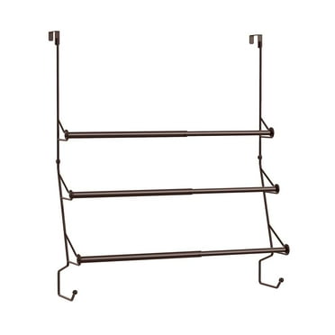 Fuleadture Bronze Bathroom Towel Rack, Adjustable Over The Door 3-Bar ...