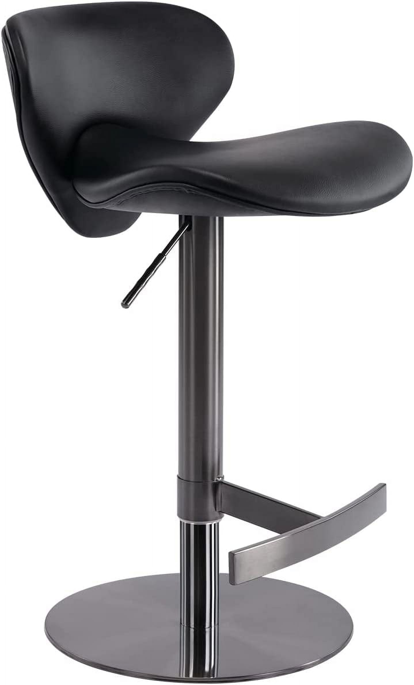 Aulife Bar Stools Adjustable Stainless Steel Swivel Barstools Modern ...