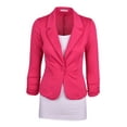 Auliné Collection Women's Casual Work Solid Color Knit Blazer - Walmart.com