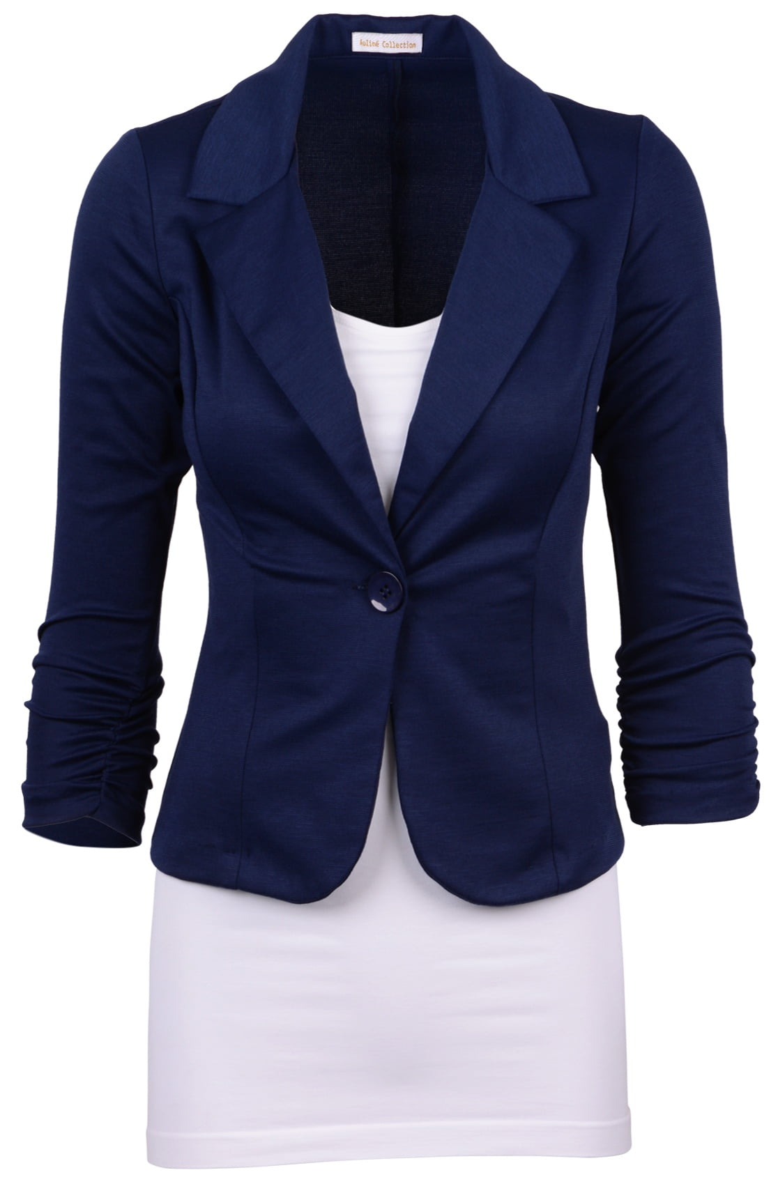 Aulin Collection Women's Casual Work Solid Color Knit Blazer - Walmart.com