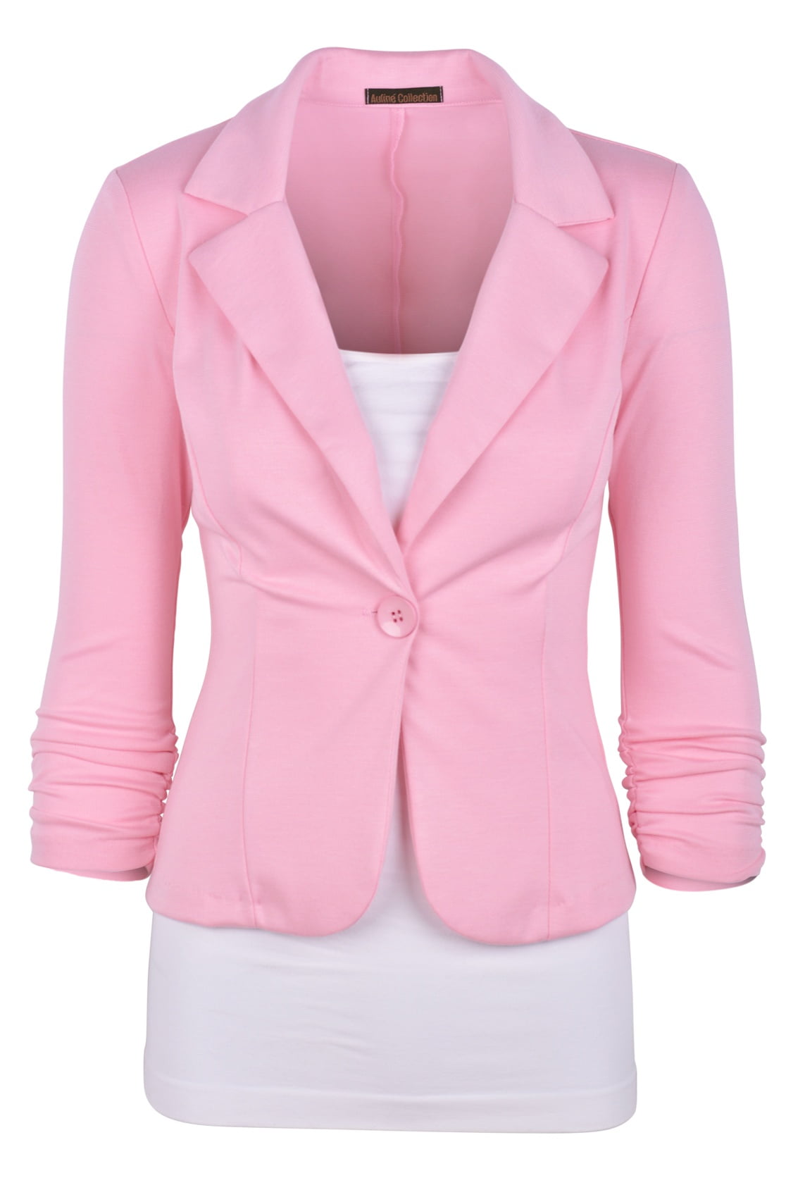 Aulin Collection Women's Casual Work Solid Color Knit Blazer - Walmart.com
